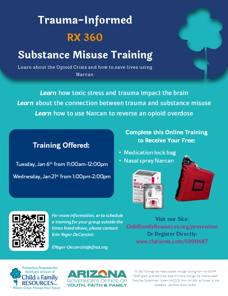 Trauma-Informed Rx 360 Substance Misuse and Naloxone training - Pima ...